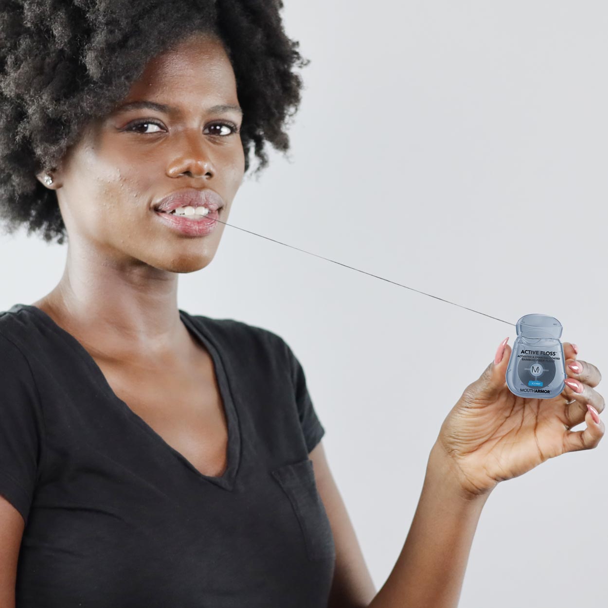 Dental Floss Bamboo Fiber Charcoal Coated – Mouth Armor